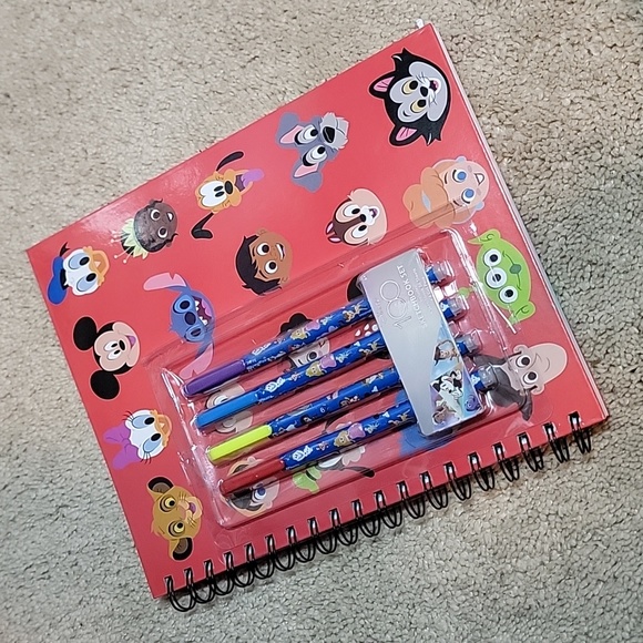 Disney | Office | Disney 0 Sketchbook With Gel Pens | Poshmark